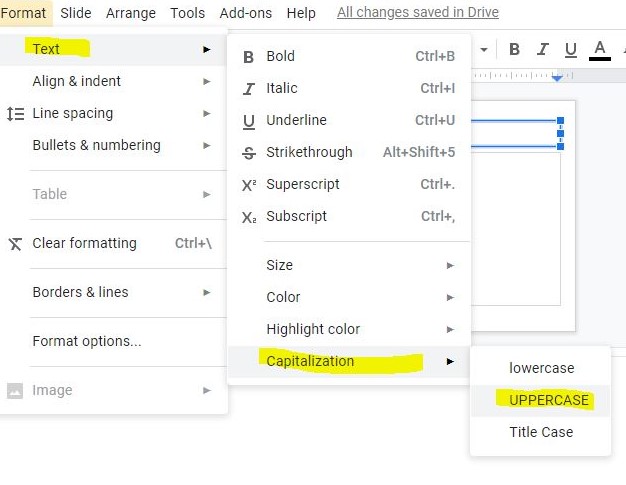  How To Change Text To All Caps UPPERCASE In Google Slides Gregory Heller